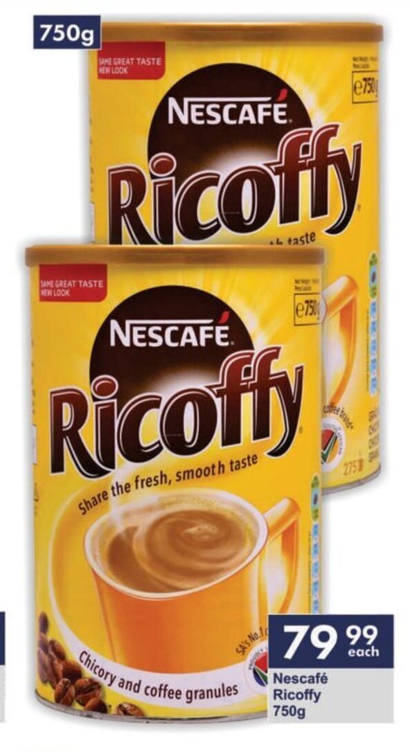 Nescafe Ricoffy 750g offer at President Hyper