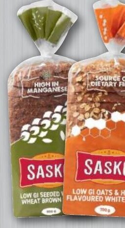 Sasko Dumpy Low GI White Honey & Oats 700g, Seeded Brown or Whole Wheat ...