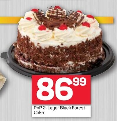PnP 2-Layer Black Forest Cake offer at Pick n Pay