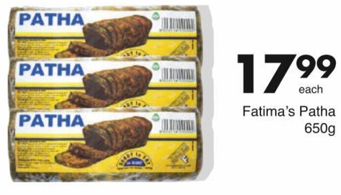 Fatima's Patha 650g offer at Save