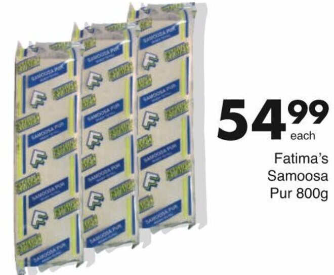 Fatima's Samoosa Pur 800g offer at Save