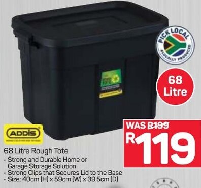Addis Rough Tote 68 Litre offer at Pick n Pay
