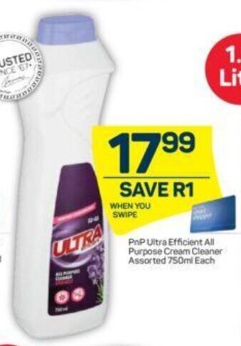 PnP Ultra Efficient All Purpose Cream Cleaner Asstd 750ml offer at Pick ...