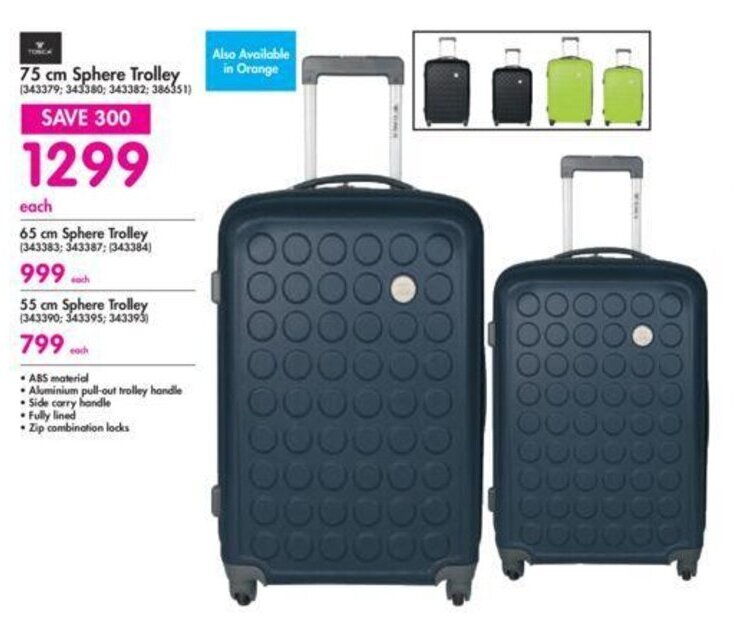 Sphere Trolley 75cm offer at Makro