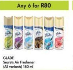 Glade Secrets Air Freshener 180ml offer at Makro