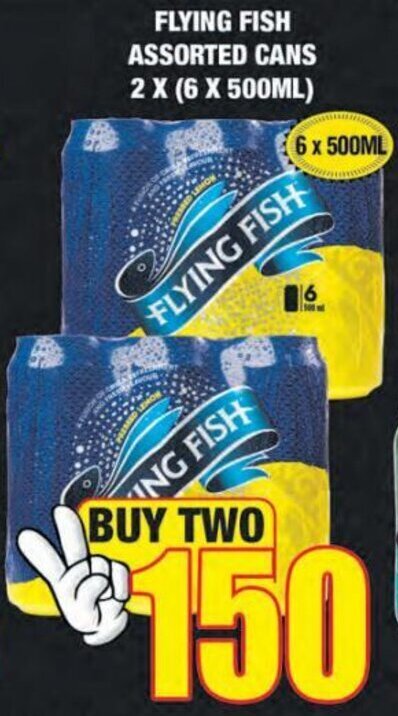 Flying Fish Assorted Cans 2 x 6 x 500ml offer at Boxer Liquors
