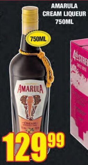 Amarula Cream Liqueur 750ml offer at Boxer Liquors