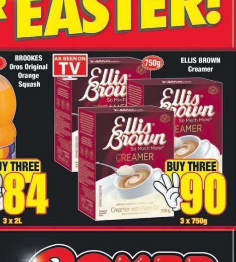 Ellis brown cream for coffee 3 offer at Boxer