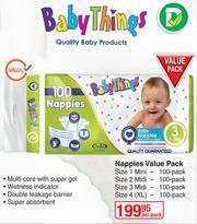 Baby Things Nappies Value Pack-Per Pack offer at Dis-Chem