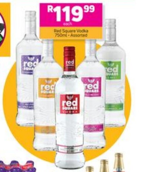Red Square Codka 750ml Assorted offer at Game