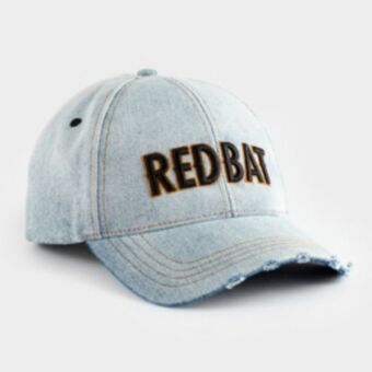 Redbat light wash denim distressed cap offer at Sportscene