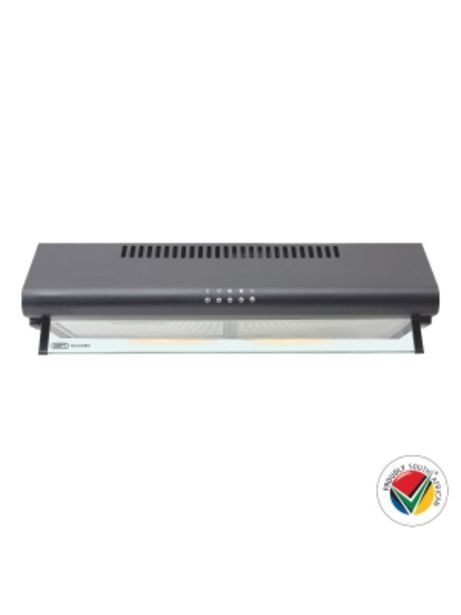 Defy 60cm black cookerhood dch290 offer at OK Furniture