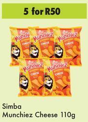 Simba Munchiez Cheese-For 5 x 110g offer at Game
