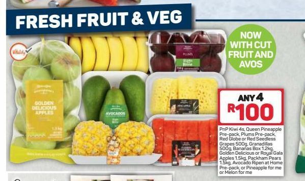 Fruit combo 4 offer at Pick n Pay