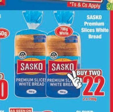 Sasko bread 2 offer at Boxer