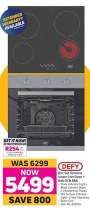 Defy Box Set Slimline Under Control Oven + Hob DCB 866 offer at Game