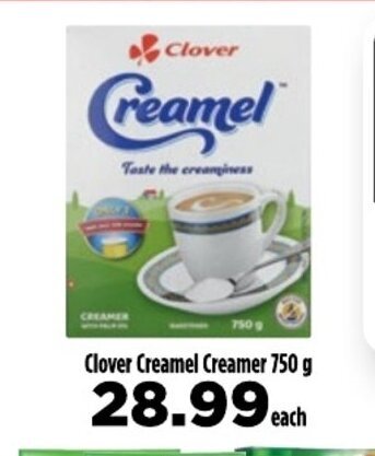 Clover Creamel Creamer 750g offer at Food Lover's Market