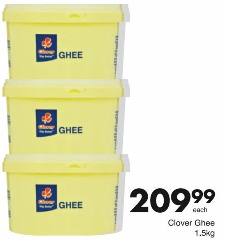 Clover Ghee 1.5kg offer at Save