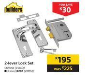 Builders 2 Lever Lock Set Chrome offer at Builders Warehouse