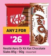 Nestle Aero Kitkat Chocolate Slabs (Assorted)-For Any 2 x 85g/90g offer ...