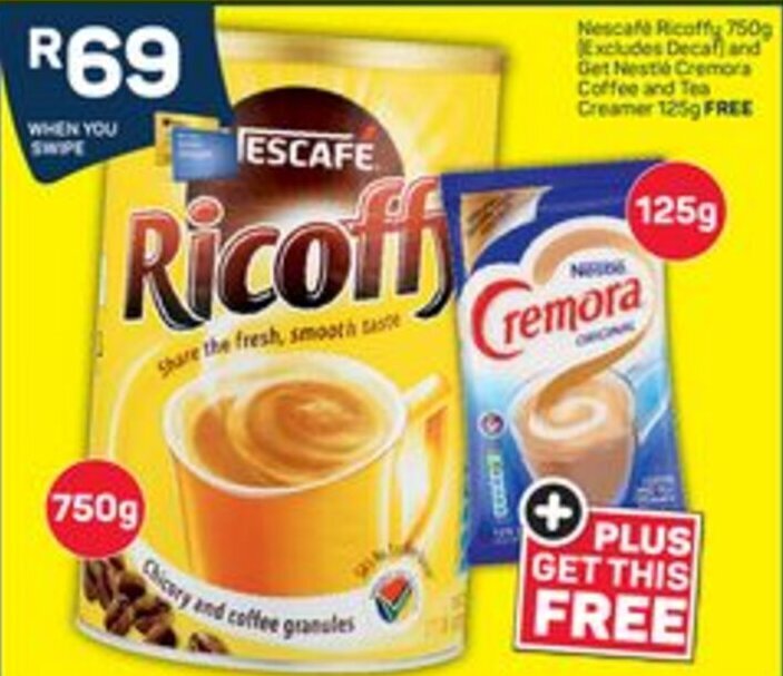 Nescafe Ricoffy 750g offer at Pick n Pay