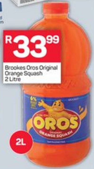 Brookes Oros Original Orange Squash offer at Pick n Pay