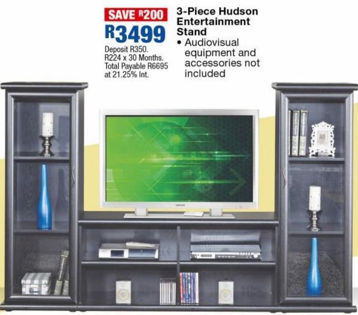3 piece hudson entertaiment stand offer at OK Furniture 3 piece hudson entertaiment stand offer at OK Furniture