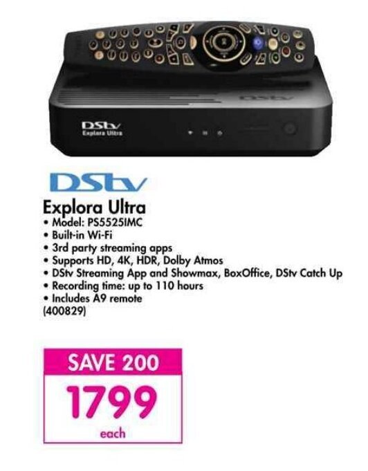 DSTV Explora Ultra offer at Makro