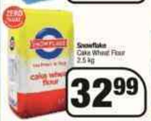 Snowflake Cake Wheat Flour 2.5kg offer at Spar
