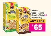 Bakers Good Morning Biscuits 300g Or Rusks 450g-For Any 2 offer at Game