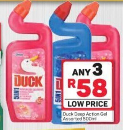 Duck Deep Action Gel Assorted 500 ml offer at Pick n Pay