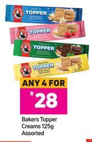 Bakers Topper Creams Assorted-For Any 4 x 125g offer at Game