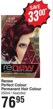 Renew Perfect Colour Permanent Hair Colour Assorted-250ml offer at Dis-Chem