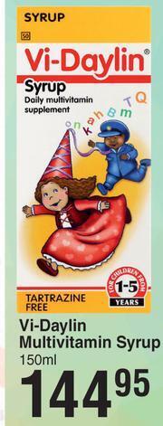 Vi-Daylin Multivitamin Syrup-150ml offer at Dis-Chem