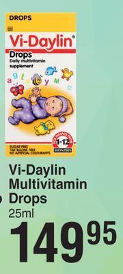 Vi-Daylin Multivitamin Drops-25ml offer at Dis-Chem