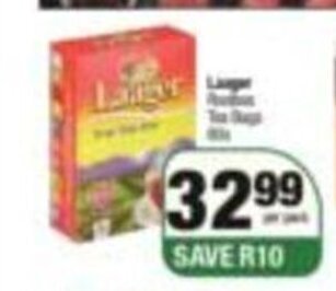 Laager Rooibos Tea bags 80s offer at Spar
