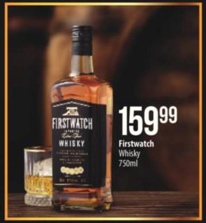 Firstwatch Whisky 750ml offer at Spar Tops