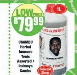 Ugambu immune tonic / imimoya gambu offer at Boxer