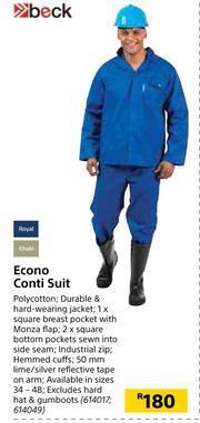 Beck Econo Conti Suit offer at Builders Warehouse