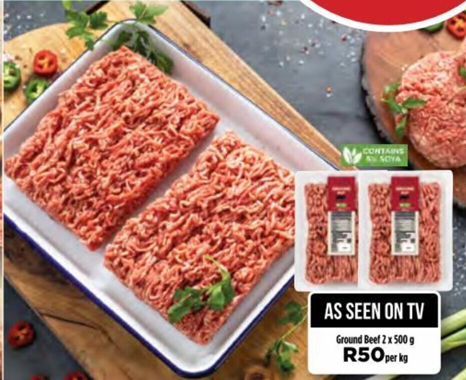 Ground Beef 2 x 500g offer at Food Lover's Market