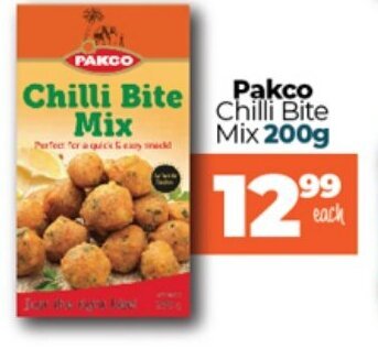 Pakco Chilli Bite Mix 200g offer at Take 'n Pay