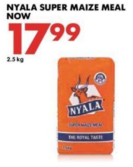 Nyala Super Maize Meal 2.5kg offer at Woolworths