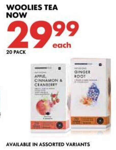 Woolies Tea 20 Pack offer at Woolworths