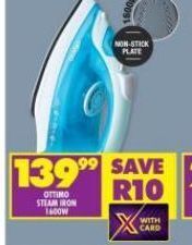 Ottimo steam iron offer at Shoprite