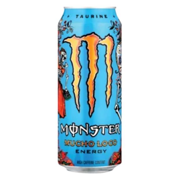 Monster mucho loco mango flavoured energy drink can 500ml offer at Shoprite