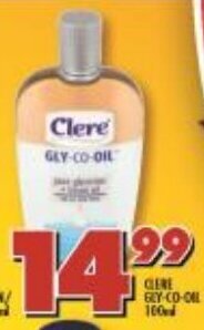 Clere Gly-Co-Oil 100ml offer at Shoprite
