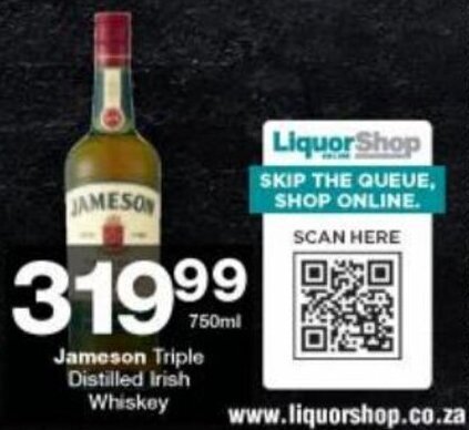Jameson specials at Checkers Hyper – Aug 2025