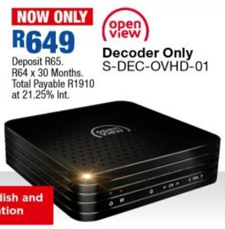 Decoder Only offer at OK Furniture