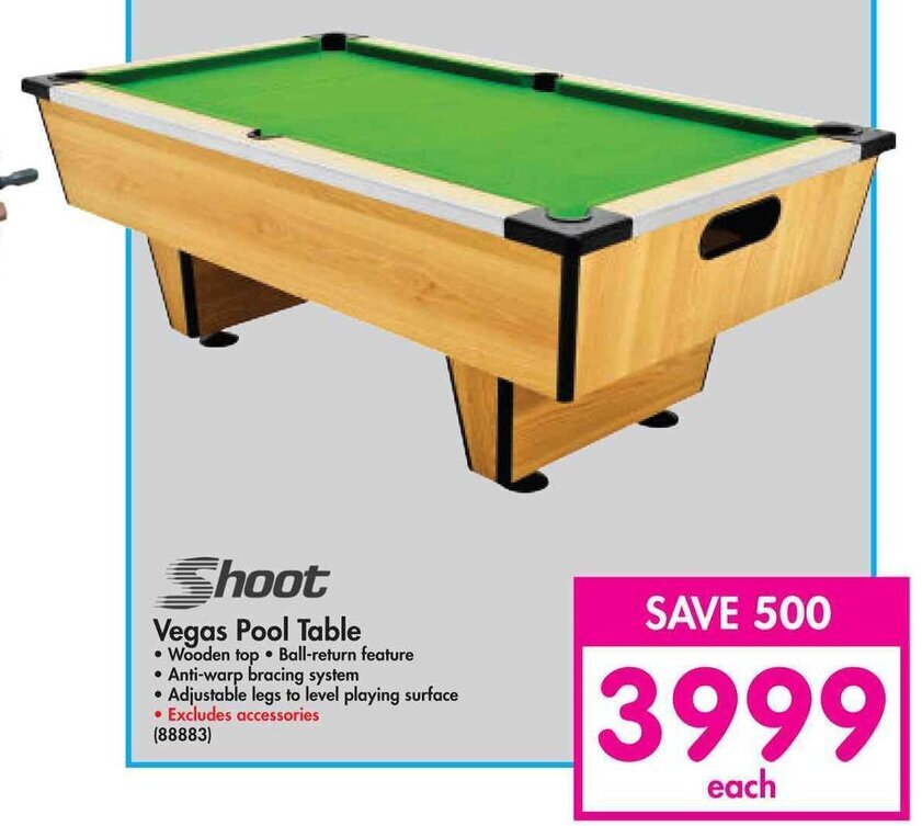 Shoot Vegas Pool Table offer at Makro Shoot Vegas Pool Table offer at Makro