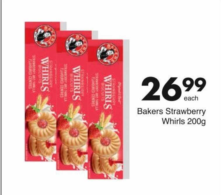 Bakers Strawberry Whirls 200g Offer At Save
